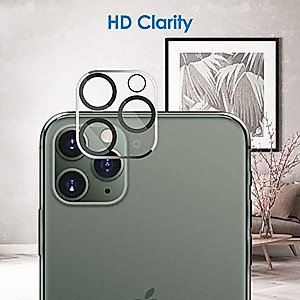 JETech Camera Lens Protector for iPhone 11 Pro Max 6.5-Inch and iPhone 11 Pro 5.8-Inch, 9H Tempered Glass, HD Clear, Anti-Scratch, Case Friendly, Does Not Affect Night Shots, 3-Pack