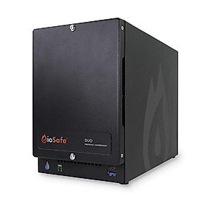 ioSafe Duo RAID 1 USB 3.2 Fireproof/Waterproof Desktop Hard Drive (8TB (2x4TB))