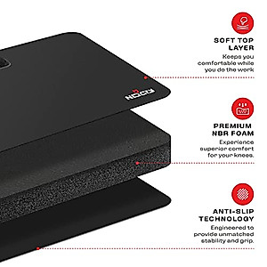 NoCry Extra Thick Professional Garden Kneeling Pad — Heavy Duty Anti-Slip Coating, Ultra Soft High Density Foam Cushion, Water & Dirt Resistant, Shock Absorbent Garden Kneeler