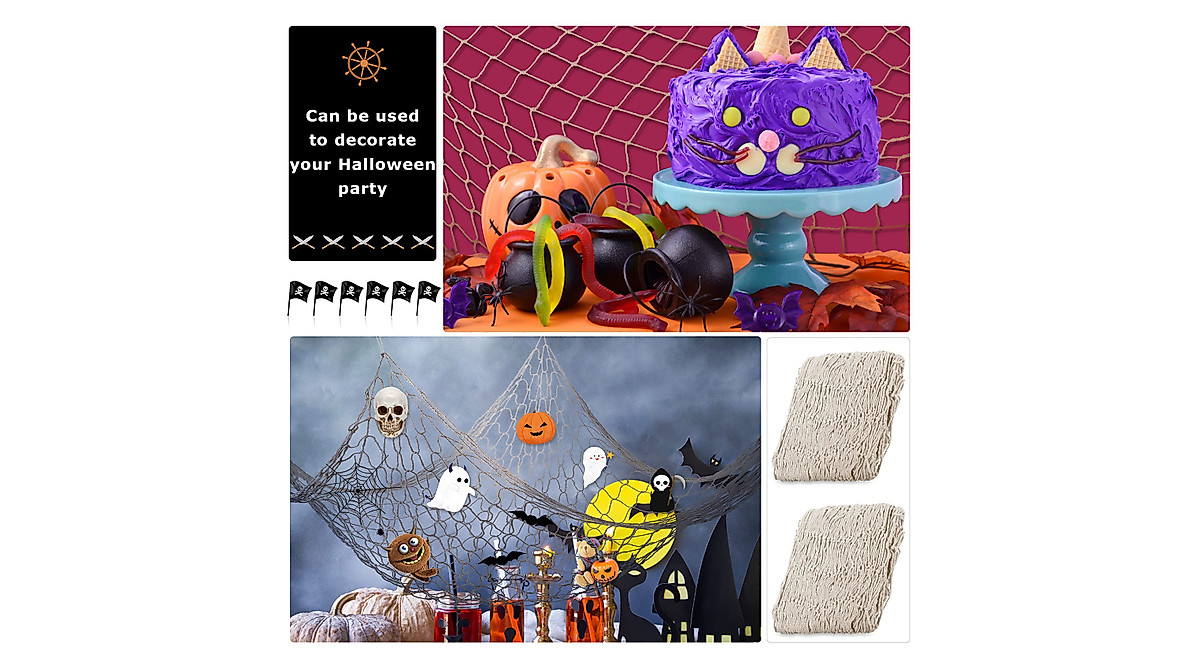 Shappy Decorative Fish Nets for Ocean-Themed Parties