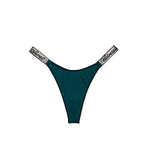 Victoria's Secret Very Sexy Shine Strap Thong Panty, Deepest Green, Small