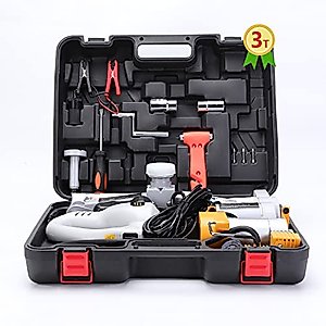 Simpleout Electric Car Jack Kit All in One 3 Ton Floor Jack Cars and Truck Auto Scissor Lift Trailer Jack Stands Roadside Emergency Tire Repair Kit with Powerful Impact Wrench and Quick Inflator