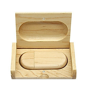 Maple Wood USB Flash Drive with Wooden Box U Disk Memory Stick Pen Drive (8GB, 3.0)