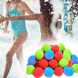 Grebest Water Balloons,Reusable & Rapid Fill Water Soaker Balls-Summer Pool Games Fight Toys for Kids Teens Boys Girls Lake Blue