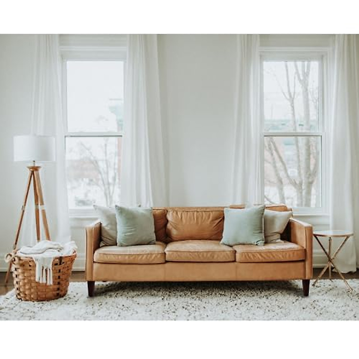 Texphw Wood Furniture Legs, Couch Legs Set of 4 - Wooden Replacement Feet for Bench, Brown Rubber Wood Parts for Sectional, Sofa, Wooden Legs Chairs Complete with Installation Hardware