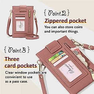 llAmour smartphone pouch Shoulder bag Crossbody Cellphone bag Color:Grey