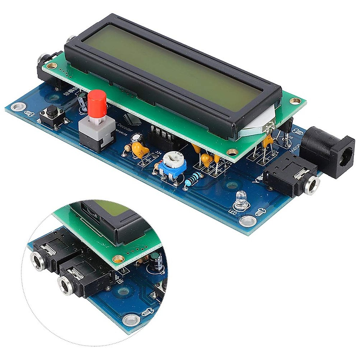 DC7-12V/500mA Ham Radio Telegraph CW Decoder Morse Code Reader, Morse Code Translator Decoder Reader Translator Interpreter, Morse Code Reader Translator LED Display