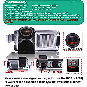 Super HD CCD Sensor Vehicle 20mm 170 Wide Angle Night Vision Rear View IP68 Reverse Backup Camera for Holden Caprice/Commodore/MonaroVX/Ute VY SS VZ/Adventra/Sedan/Commodore VR, VS/Calais VE V6