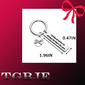 TGBJE I pinky promise to always be there for you keychain Wedding gift for lover best friend gift (I pinky)