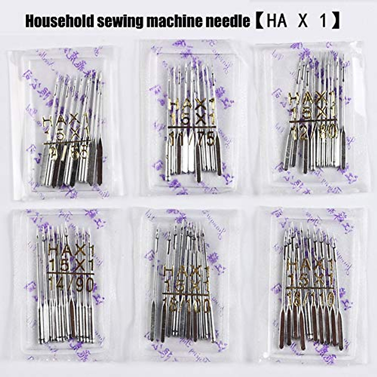 10Pcs Sewing Machine Needles Universal Regular for Singer Brother Janome Sewing Machine (HA 75/11)