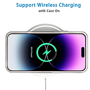 JJGoo Compatible with iPhone 14 Pro Case, Clear Soft Shockproof Protective Slim Thin Bumper Cover Transparent Phone Case