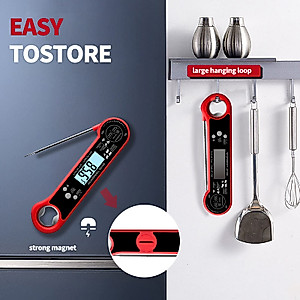 Digital Meat Thermometer Waterproof Instant Read Thermometer for Cooking Fast and Precise Digital Food Thermometer for Grill and BBQ