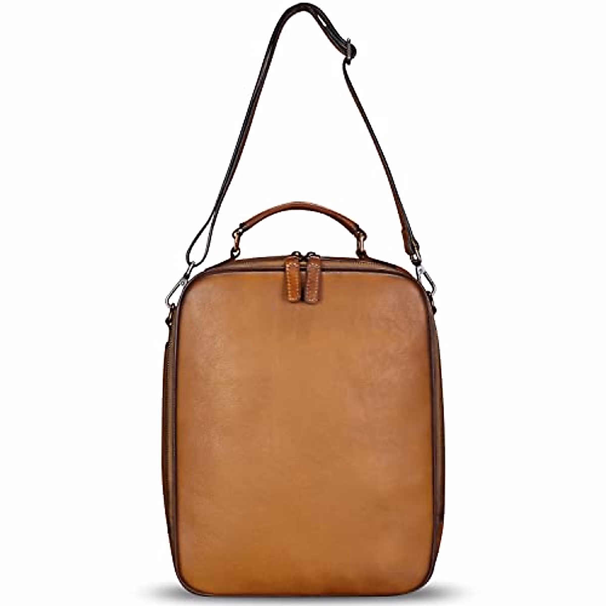 IVTG Genuine Leather BackpackVintage Knapsack Fashion Bookbag Handmade Retro Casual Satchel Daypack Purse (Brown)