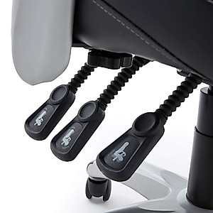 Serta Ergonomic Leather Computer Chair with Layered Memory Foam, Contoured Lumbar, Pillowed Headrest Executive Adjustable Office, Black 25.25D x 29W x 44.5H in