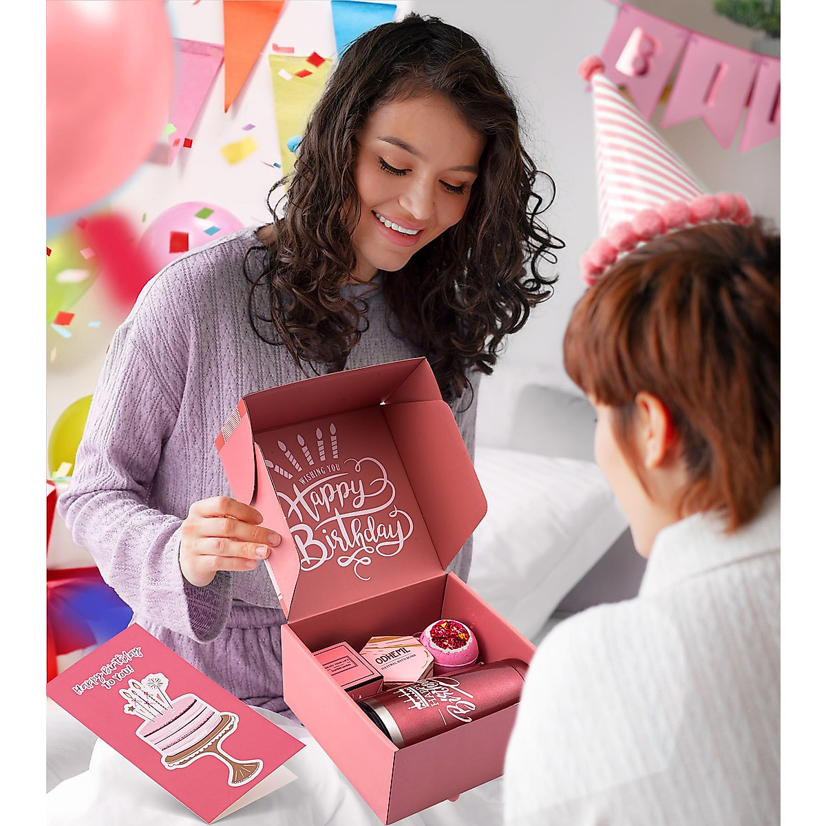 ITABLETAS Birthday Gifts for Women, Mom, Relaxing Spa Gift Set, Unique Gift Basket for Her, Wife Daughter Sister Girlfriend, 30th, 40th, 50th, 60th, 70th Who Have Everything, Creative Birthday Gift