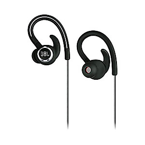 JBL Reflect Contour 2 Wireless Sport in-Ear Headphones with Three-Button Remote and Microphone (Black)