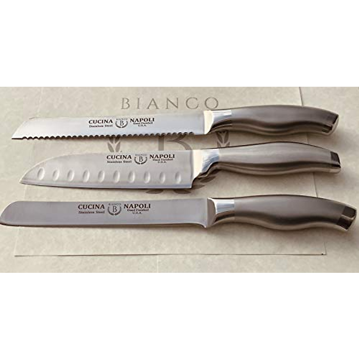 Bianco Instruments Cucina Napoli 3 Piece Kitchen Knife Set (3 Piece Total Set)