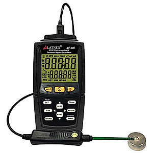 MF-30K AC/DC Gauss Meter with Certificate, Measures Magnetic Fields Strength and Pole(Residual Magnet, Permanent). Integrated High AC ElectroMagnetic Fields Level Measurement (<15000G/Milli Tesla)