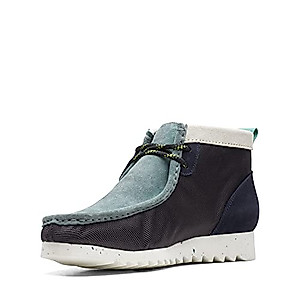 Clarks Original Men Wallabee FTRE Black Made in Portugal, Blue - Green, 9