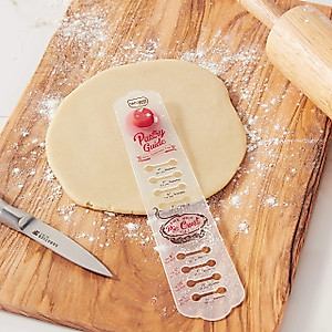 Talisman Designs Pie Pastry Guide | Perfectly Round Pie Crust Every Time | Cut Circles from 4 to 14 inches in Diameter | Pie Cutting Guide | Pie Dough, Puff Pastry, Fondant & More