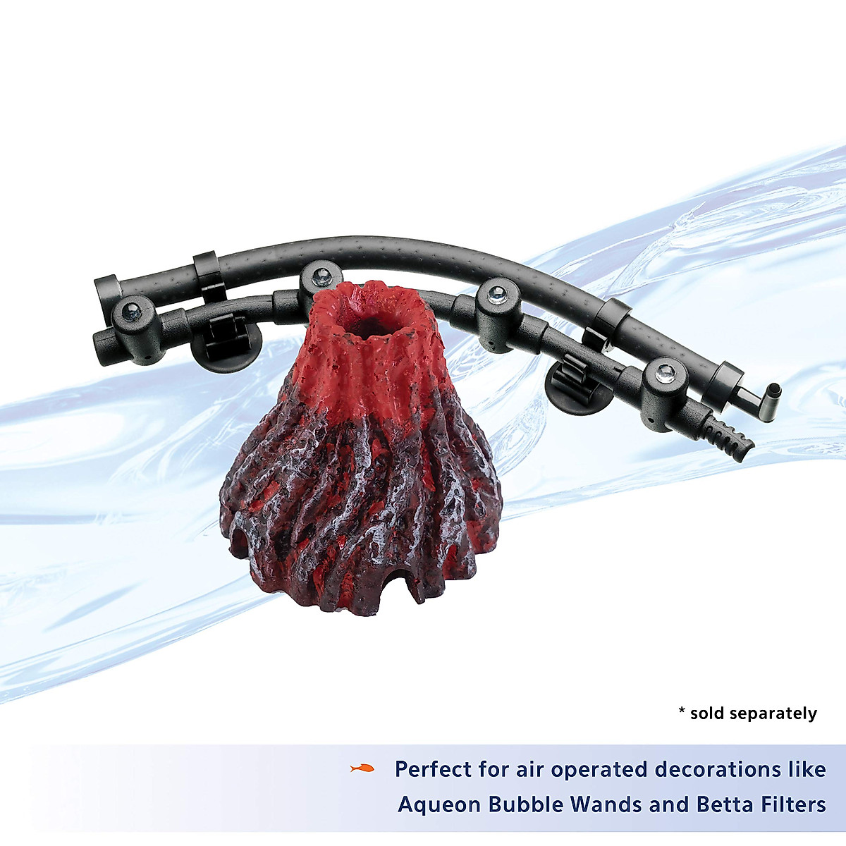 Aqueon QuietFlow Aquarium Air Pump 10, For 2-10 Gallon Tanks, Black