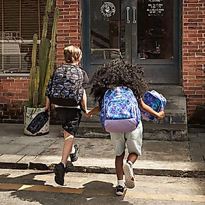 Choco Mocha Butterfly Backpack for Girls, Kids School Backpacks Girls Backpacks Ages 6-8, Kindergarten Bookbag Girl Elementary School Bag 17 Inch, Purple