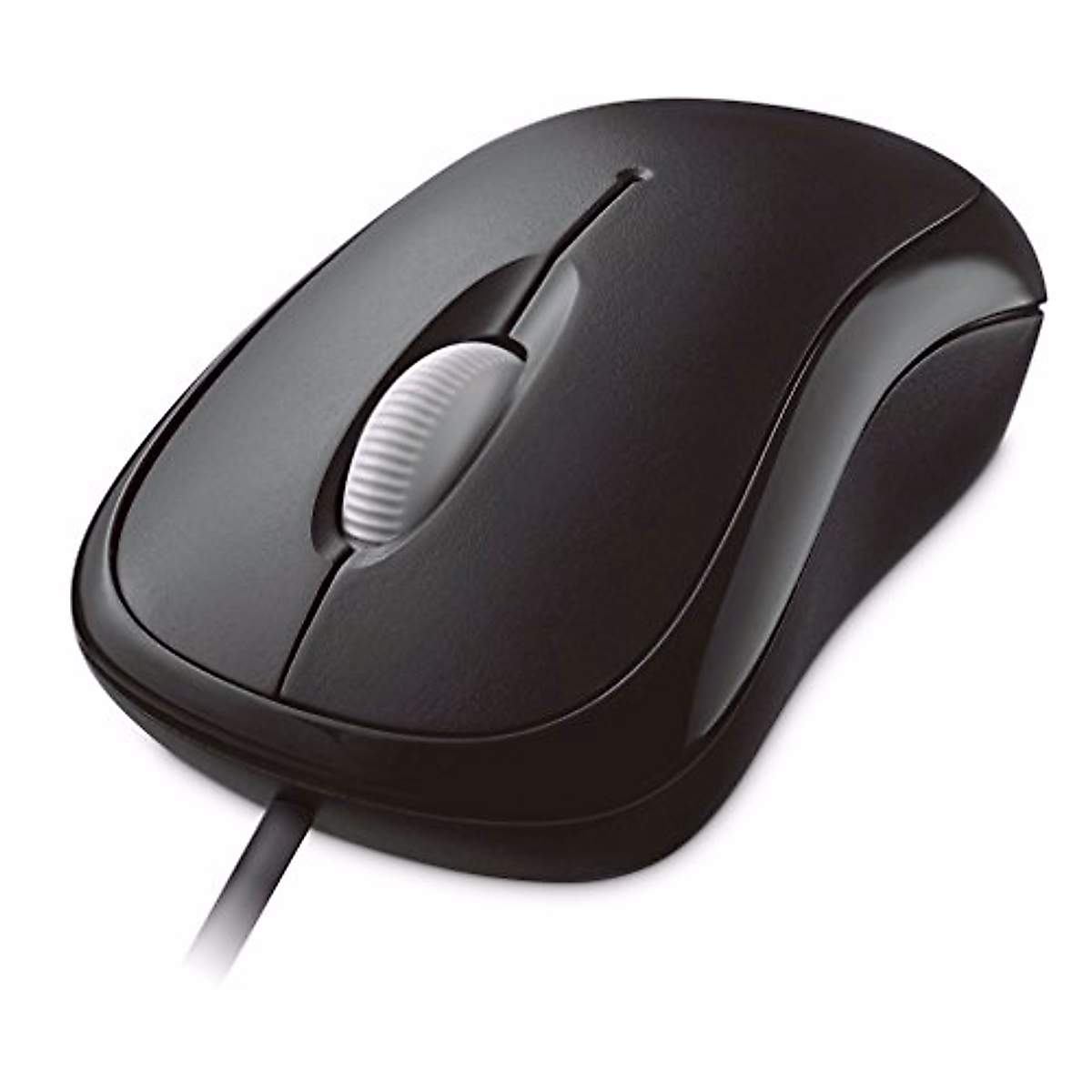 Microsoft Basic Optical Mouse for Business - Black. Comfortable, Wired, USB mouse for PC/Laptop/Desktop, with fast scroll wheel, works with Mac/Windows Computers