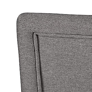 HomePop Parsons Classic Upholstered Accent Dining Chair, Single Pack, Grey