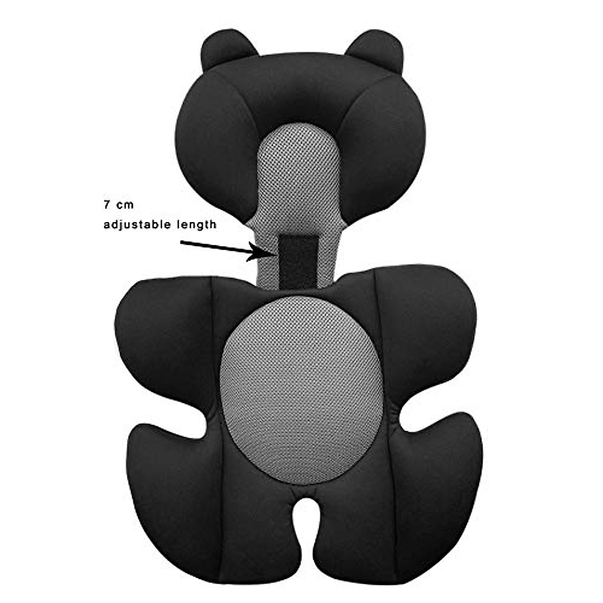 G Ganen Baby Comfort Support Cushion Stroller and Seat Comfort Cushion Insert Liner (Black Bear)