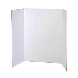 Pacon Presentation Board, White, Single Wall, 48" x 36", 4 Boards Pk