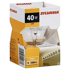 SYLVANIA G25 Incandescent Bulb, Medium Base, 40W, 2850K, Clear Bulbs