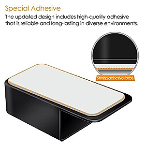 CaseBot Apple TV Remote Holder for Apple TV 4K 2022/2021/4th/3rd/2nd Gen, Roku Remote, Samsung Smart Hub 4K TV Remote, Mounting System Bracket Shelf, Black