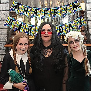 Wednesday Happy Bithday Banner Party Decorations Boy Girl Bithday Party Decoration