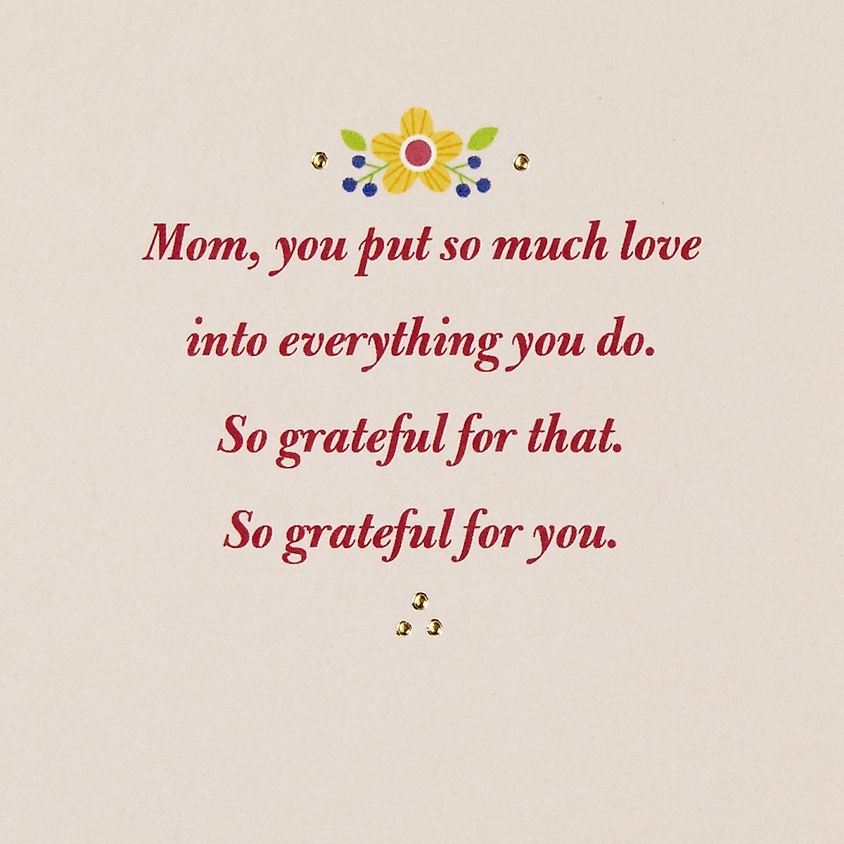 Hallmark Signature Birthday Card for Mom (Grateful for You)