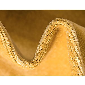 Rugs.com Soho Collection Rug – 10' x 13' Gold Low Rug Perfect for Living Rooms, Large Dining Rooms, Open Floorplans