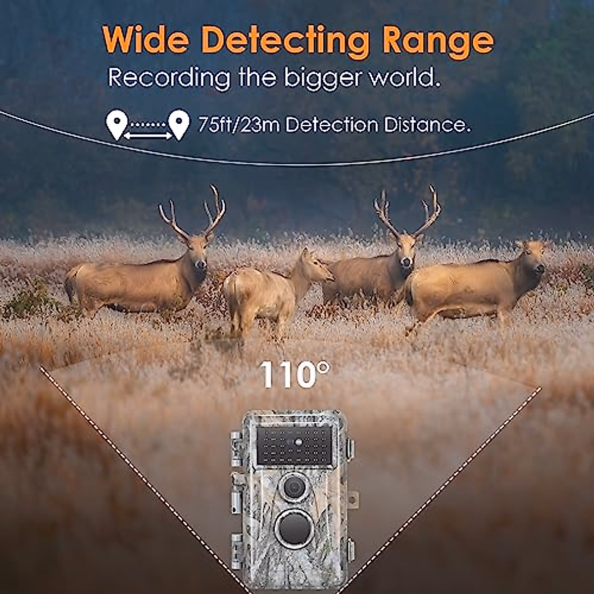 BLAZEVIDEO 2-Pack 48MP 1296P Game & Trail Cameras H.264 MP4 Video No Glow Wildlife Hunting Cams with Night Vision Motion IP66 Activated Waterproof for Outdoor Wildlife Hunting & Backyard Security