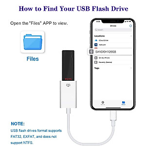 Naiyal Lightning to USB Camera Adapter, Apple MFi Certified USB OTG Cable Converter for iPhone 14 13 12 11 Pro Max XS XR X 8 iPad, Support Camera, Card Reader, USB Flash Drive, MIDI Keyboard (White-1)