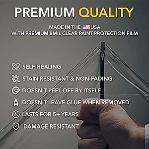Mini Bumper PPF for Tesla Model Y (2023) - Custom Fit Anti Scratch Paint Protection Film Cover, Clear Self Healing Shield Guard, Complete with Install Kit