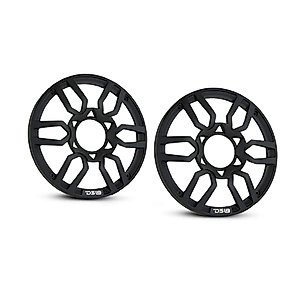 DS18 PRO-GRILL6 Speaker Cover - 6.5-Inch Car Audio Plastic Universal Speaker Grill Cover, Cover and Protect Your Speakers - Black - Set of 2