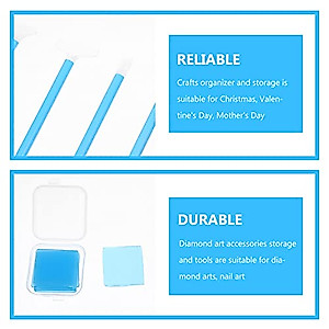 Ciieeo 1 Set Multifunctional Turning disc Roller Diamond Art pens Diamond Tools Art Storage Diamond Art Tools Art Trays Grinder Drill Pen Bead Storage Plastic Diamond Drawing Organizer 5d