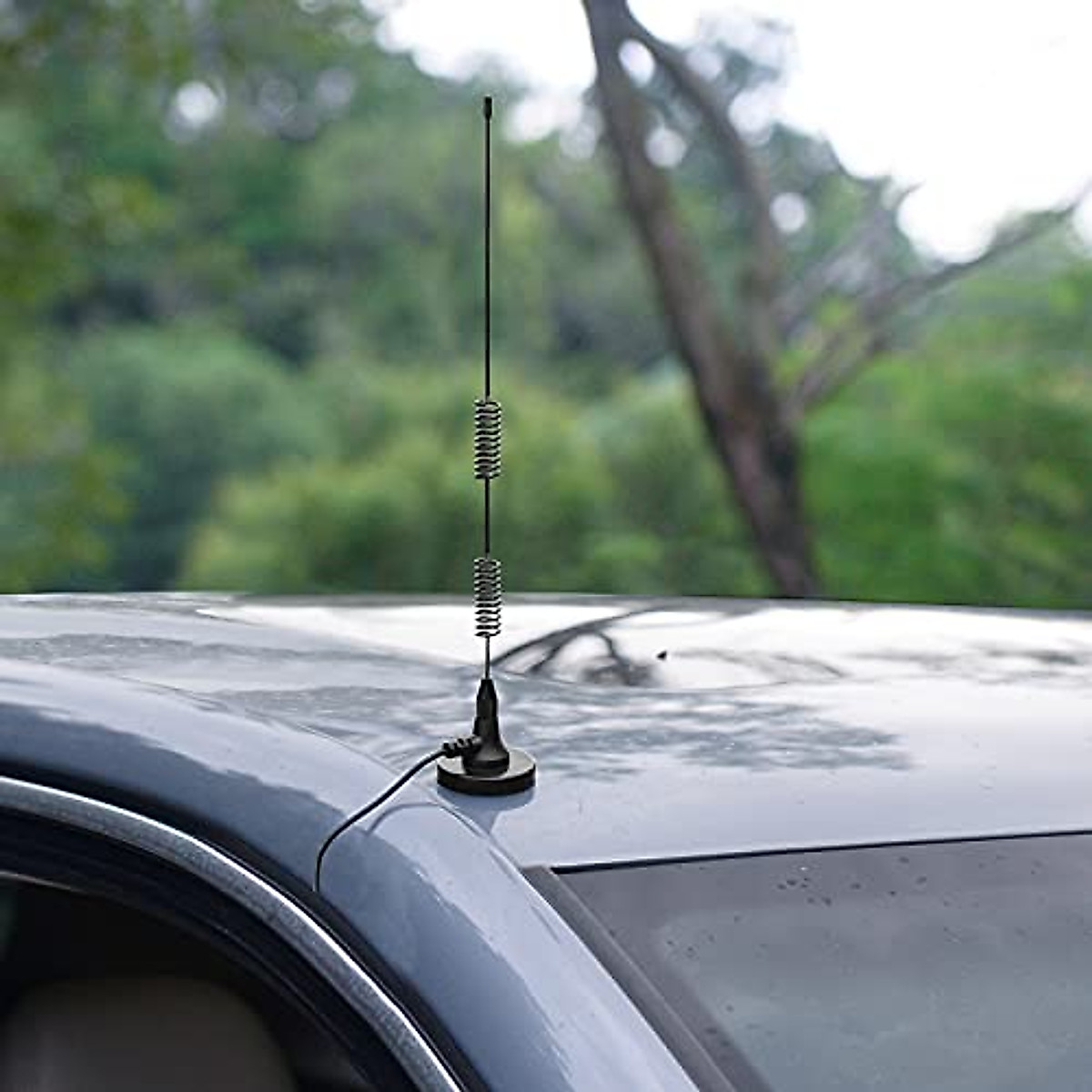 Bingfu Dual Band VHF UHF 136-174MHz 400-470MHz Ham Radio Magnetic Base Antenna Handheld Two Way Radio SMA Female Antenna for Kenwood Wouxun BaoFeng BF-F8HP UV-5R UV-82 BF-888S Ham Radio Walkie Talkie