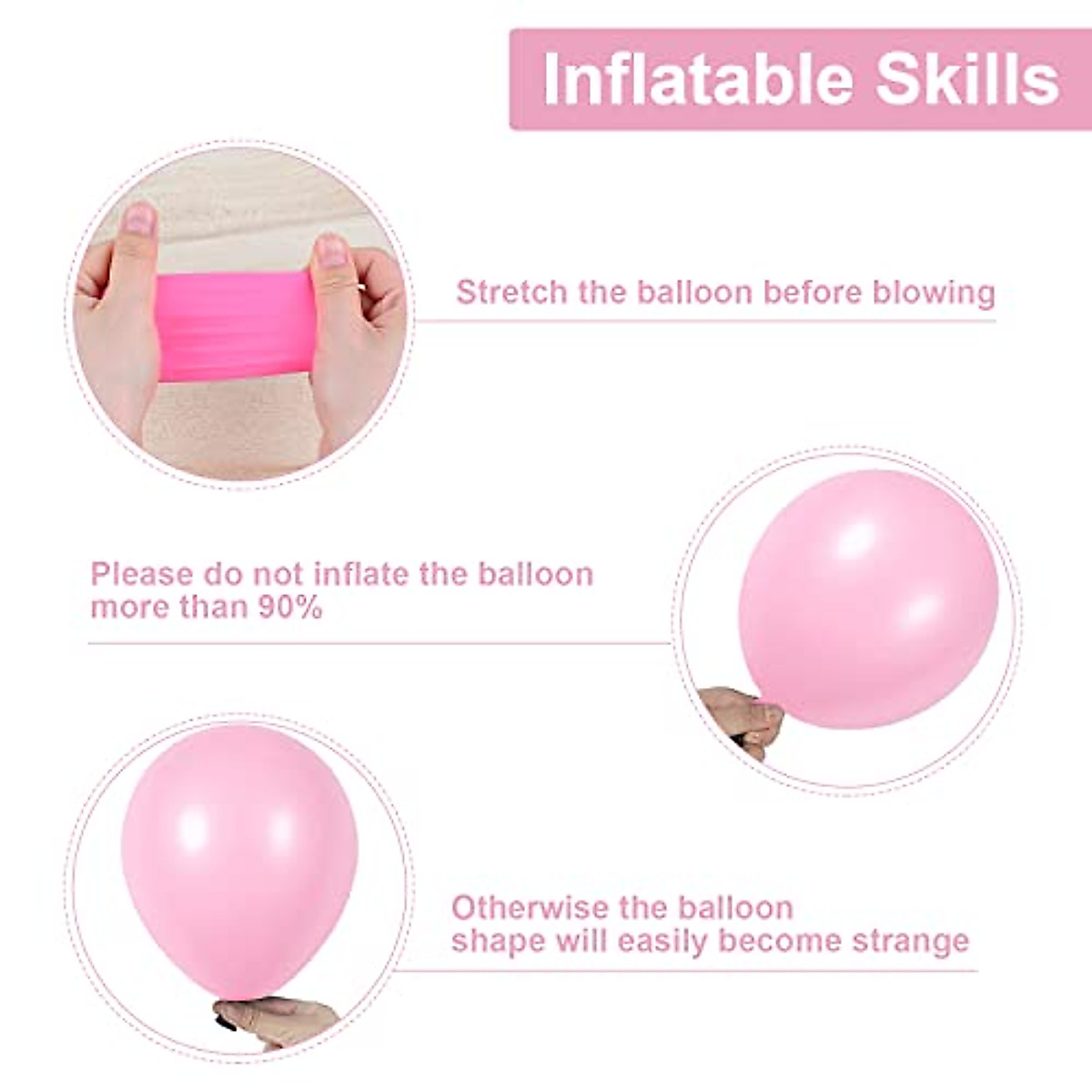 Black Hot Pink Balloon Garland Arch Kit,97Pcs Rose Red Black and Pink Metallic Rose Gold Latex Balloons for Baby Shower Wedding Birthday Graduation Anniversary Bachelorette Party Decorations