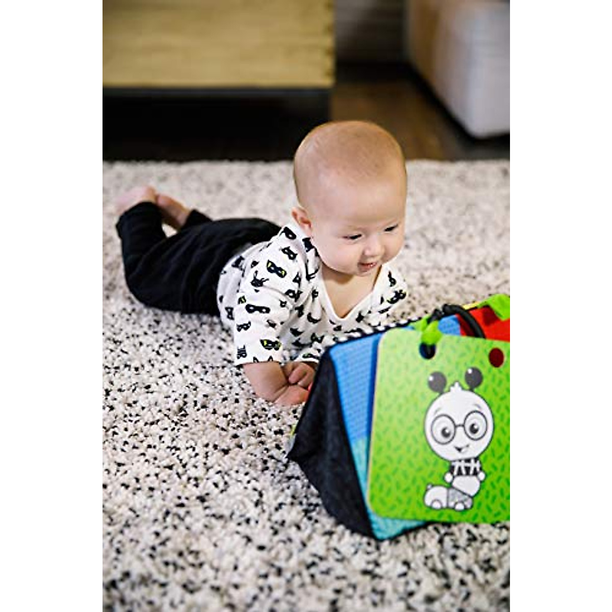 Baby Einstein Flip For Art High Contrast Floor Activity Mirror with Take Along Cards, Tummy Time Play, Newborn+