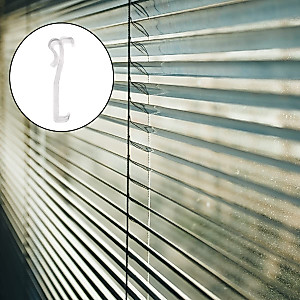 12Pcs 2.5 Inch Valance Clips Window Blind Clips Clear Plastic Valance Retainer Clips Hidden Valance Clips for Horizontal Blind Valance