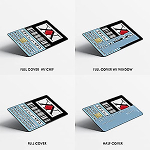HK Studio Card Skin Sticker Anime Hunter for EBT, Transportation, Key, Credit, Debit Card Skin - Protecting Personalizing Bank Card - Slim, Waterproof, Digital-Printed