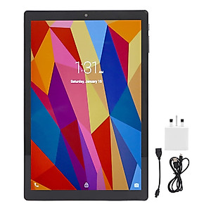 PUSOKEI 11 Tablet, 10.1in Gaming Tablet, 1960x1200 IPS Touch Screen, Octa Core 8GB RAM 256GB ROM, 5+13MP Camera, 2.4G/5G WiFi, BT5.0, USB C, 6000mAh Battery, Silver