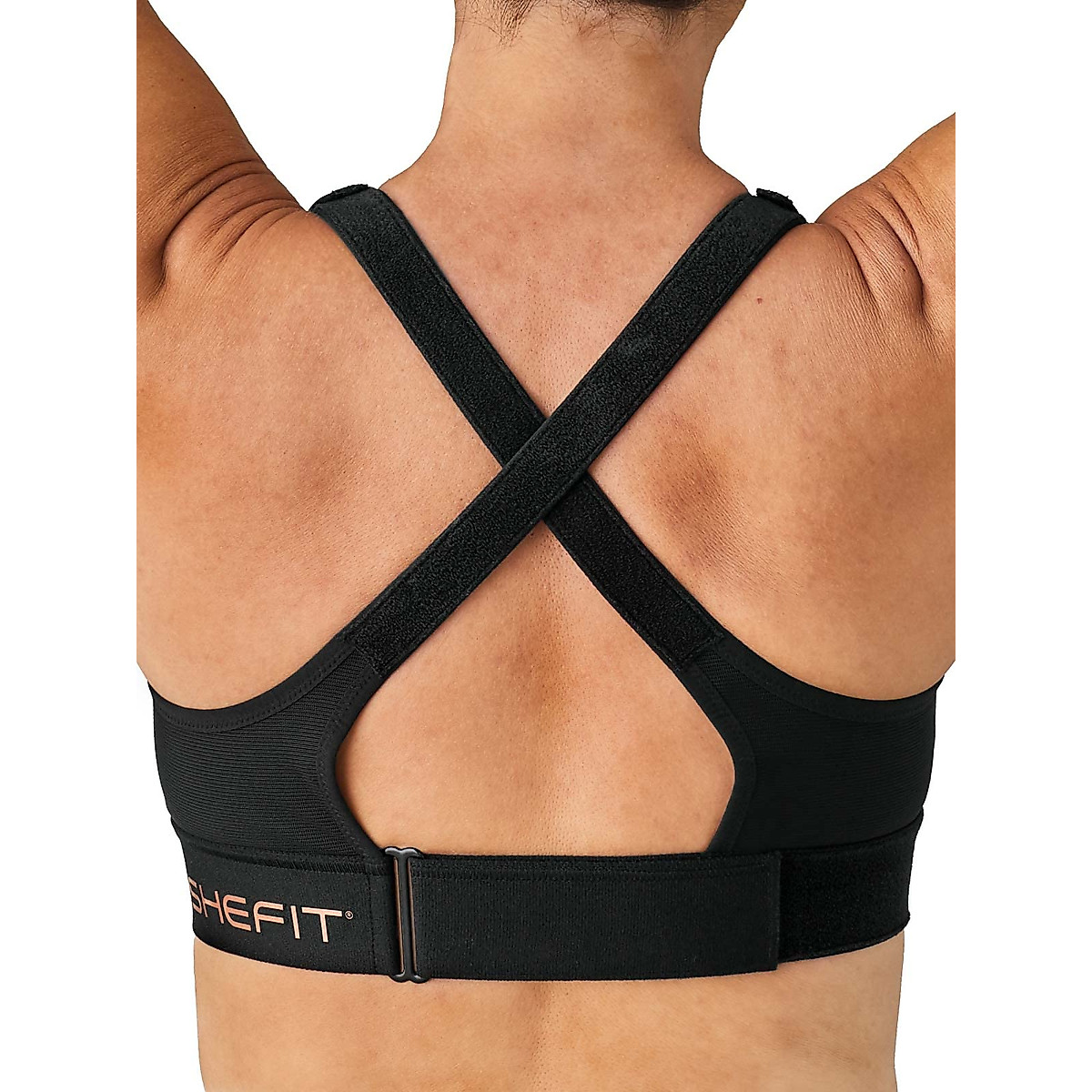 SHEFIT Ultimate Sports Bra for Women, High Impact Sports Bra, Black, 3X (3 Luxe)