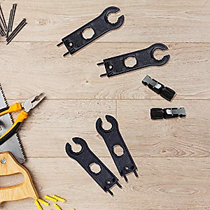 Garneck Pocket Tools Pocket Tools 10pcs Solar Spanners Wrench Plastic Solar Panel Connector Disconnecting Tool for Solar Panel Cable Connectors Assembly Universal Tool Universal Tool