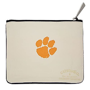 Catstudio Clemson University Collegiate Zipper Pouch Purse | Holds Your Phone, Coins, Pencils, Makeup, Dog Treats, & Tech Tools