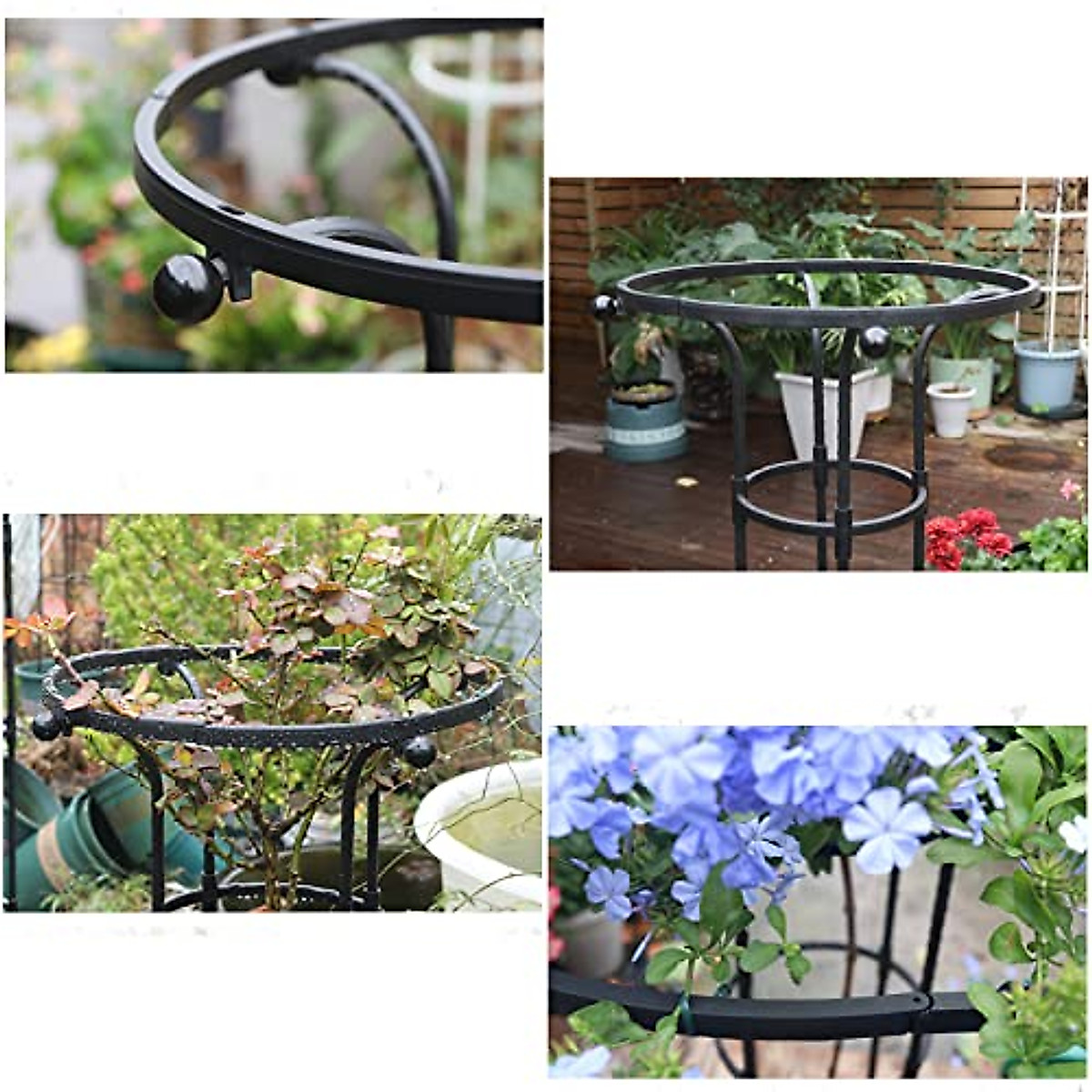 Garden Trellis for Climbing Plants Outdoor, Indoor Plant Support Trellis Metal for Potted Plants Climbing Flowers Vegetable, Rustproof Trellis Vine Rose for Vertical Climbing